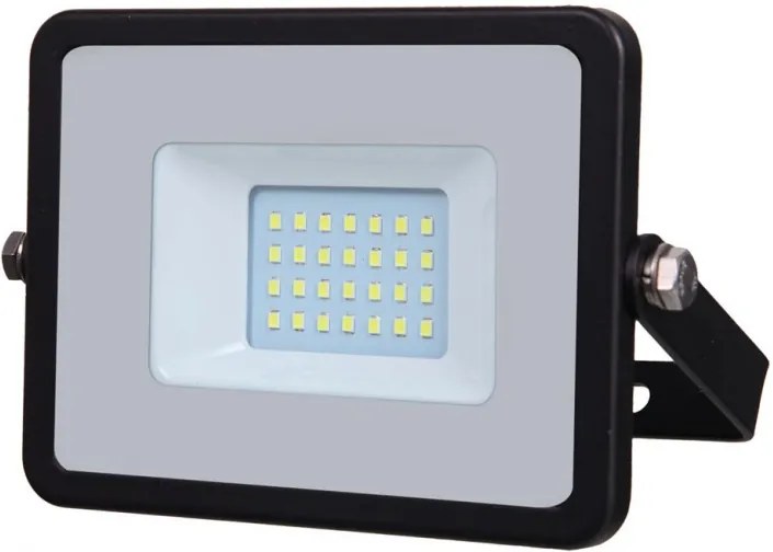 V-TAC LED venkovní reflektor 20W/230V/3000K/1600Lm/100°/IP65, černý