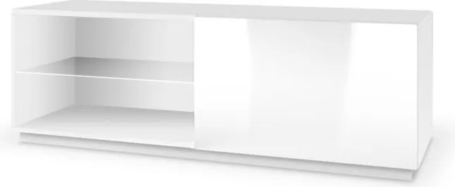 RTV stolek LIVO 120 bílá lesk (38 x 120) cm