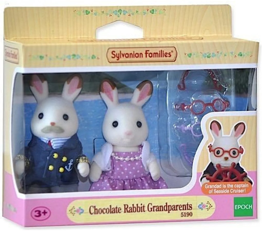 Figurky sylvanian families babička a dědeček chocolate králíci