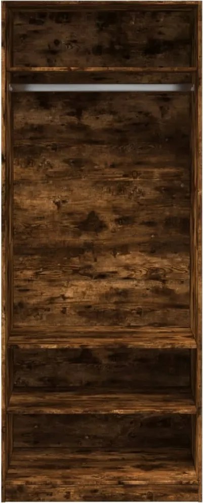Šatní skříň kouřový dub 80 x 50 x 200 cm kompozitní dřevo 3307697