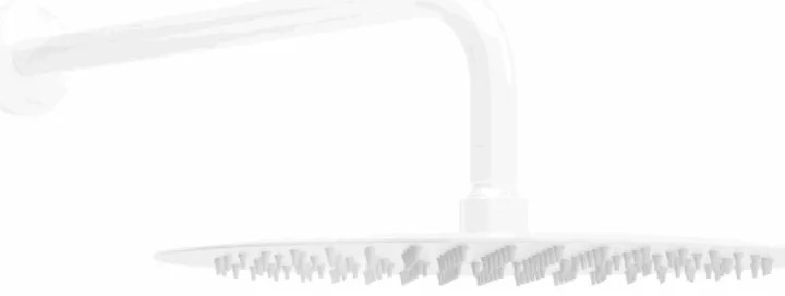 Mexen Slim sprchová hlavice 25 cm s rameno sprchového setu, bílá - 79225211-20