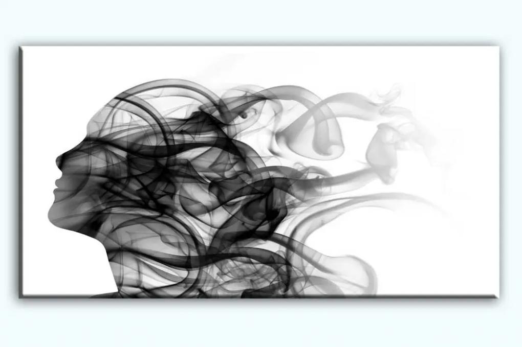 Obraz Kouřová silueta Velikost (šířka x výška): 180x90 cm