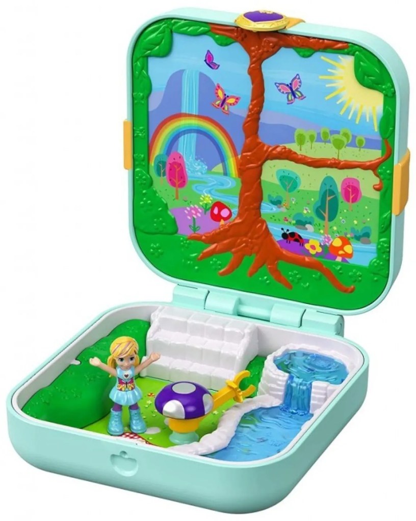 Polly pocket pidi svět v krabičce - čarovný les mattel gdk79