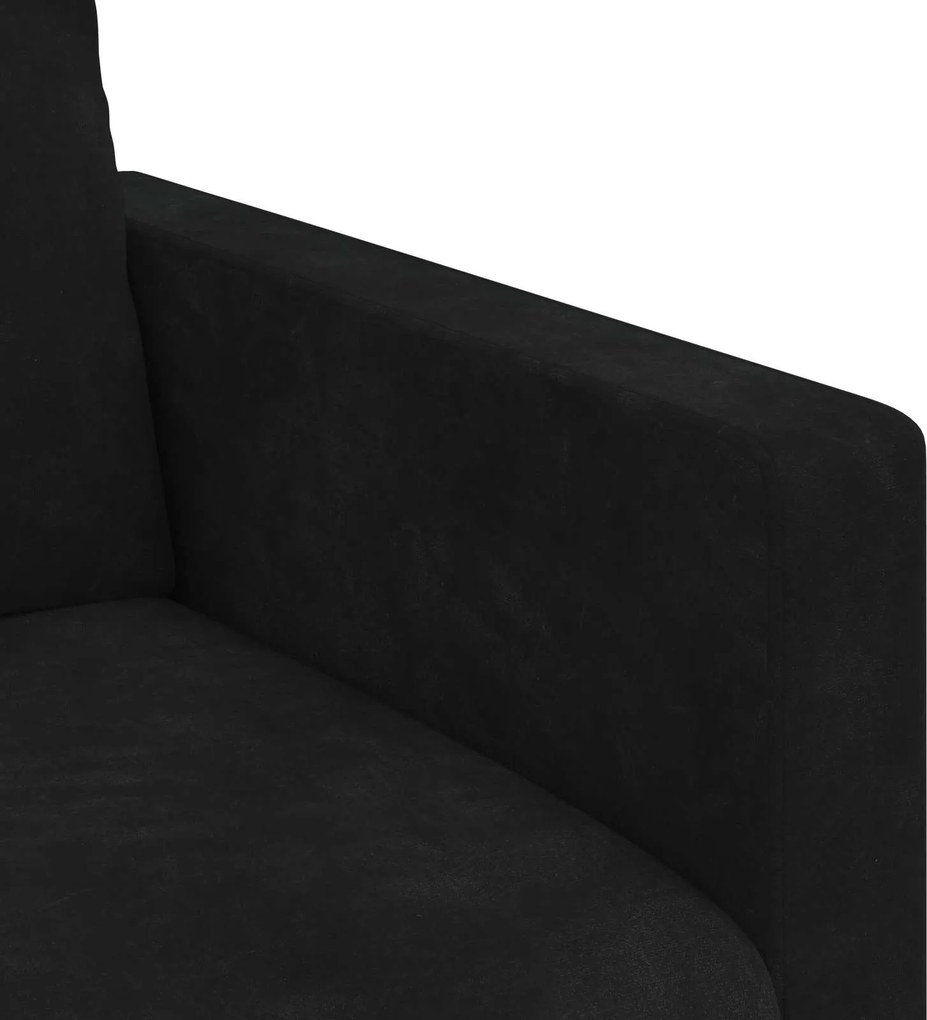 Set pohovek 2 ks Černá samet 3407631