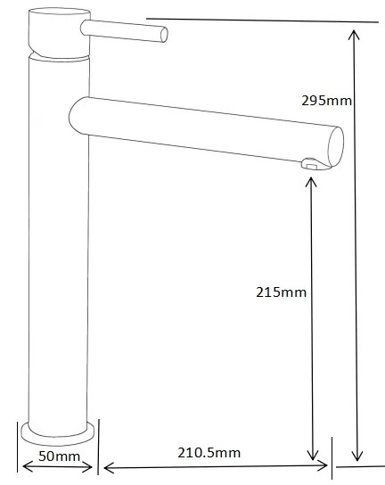 MEXEN ELBA baterie umyvadlová, vysoká, chrom 74110-00 - MEXEN