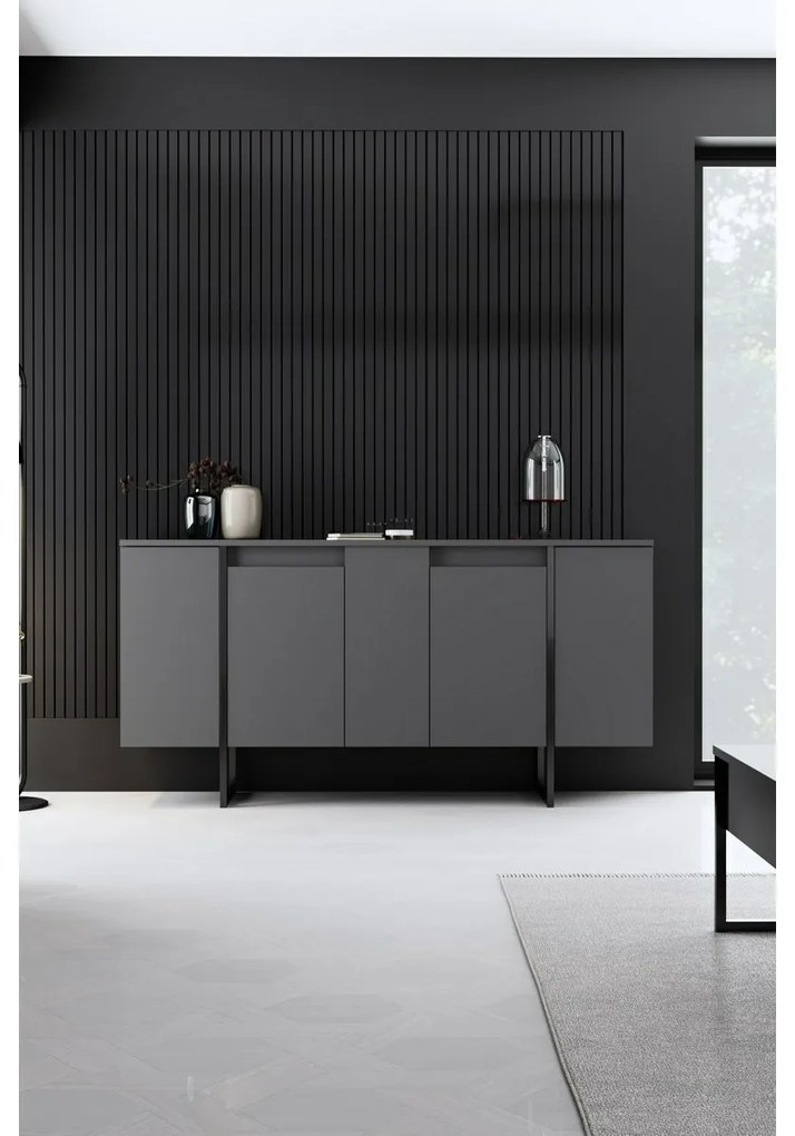Skříňka Luxe Anthracite and Black