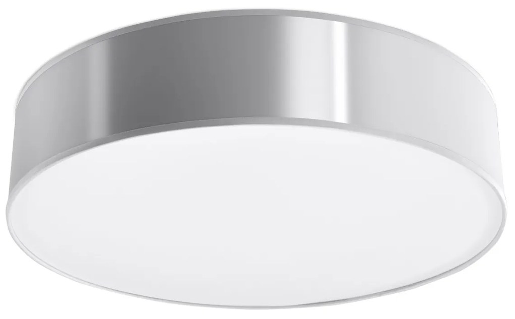 Stropní svítidlo Arena, 1x šedé plastové stínítko, (bílý plast), (fi 45 cm)