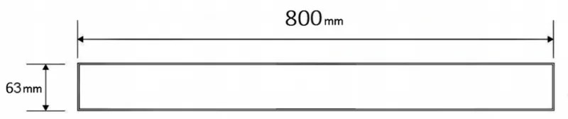 Mexen M01 vzor, mřížka na sprchový žlab 80 cm zlatá, 1520080