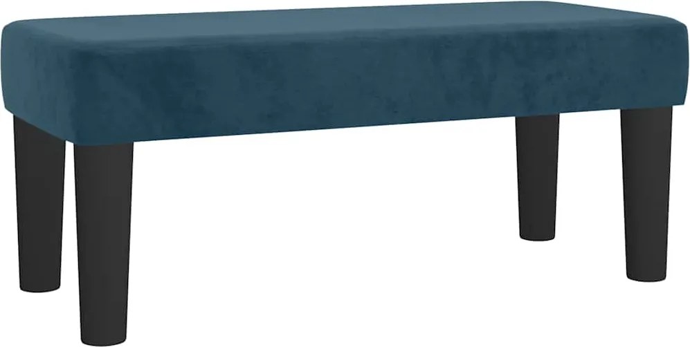 Box spring postel s matrací tmavě modrá 80 x 200 cm samet 3137873