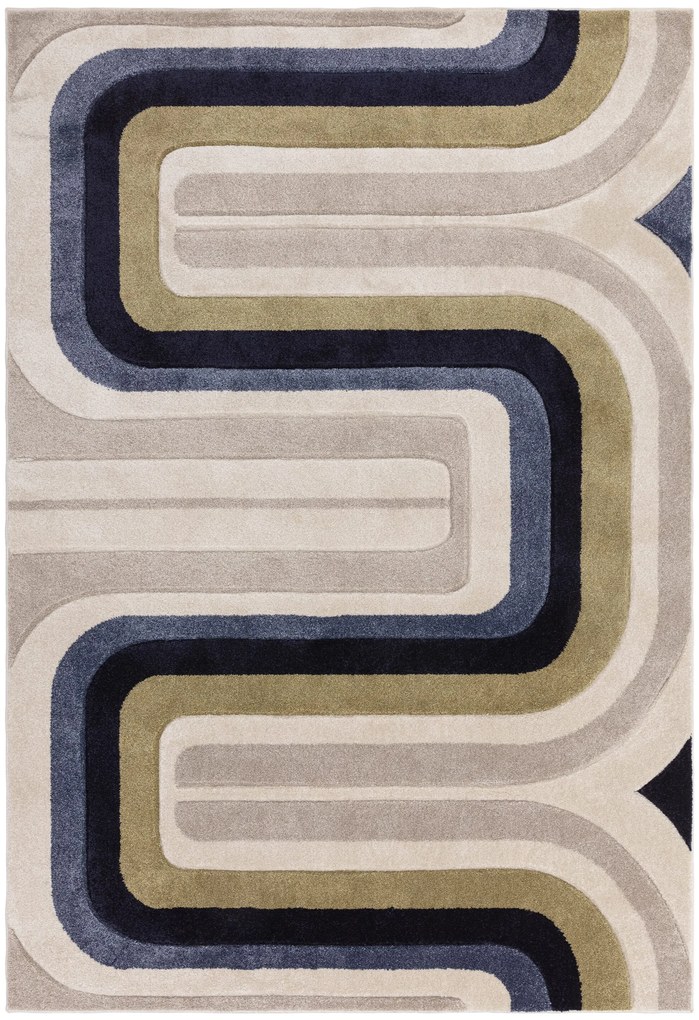 Tribeca Design Kusový koberec Furla Contour Blue Rozměry: 160x230 cm