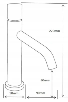 Mexen Rumba One umyvadlová baterie, bílá/chrom, 73501-22