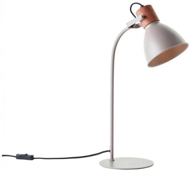 Brilliant 94555/20 Stolní lampa ERENA taupe + dřevo