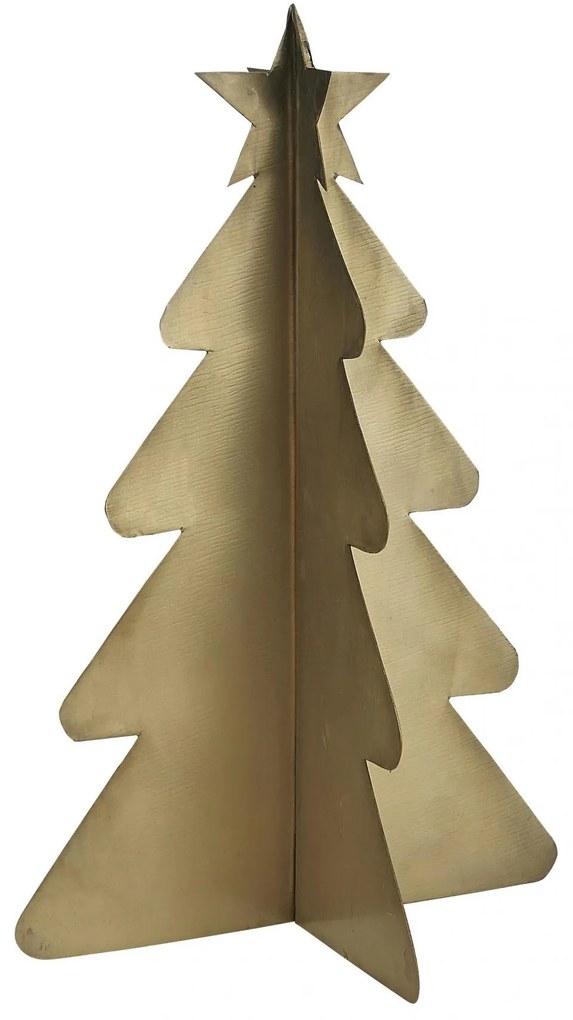 IB LAURSEN Dekorativní kovový stromeček Brass 21 cm, zlatá barva, kov