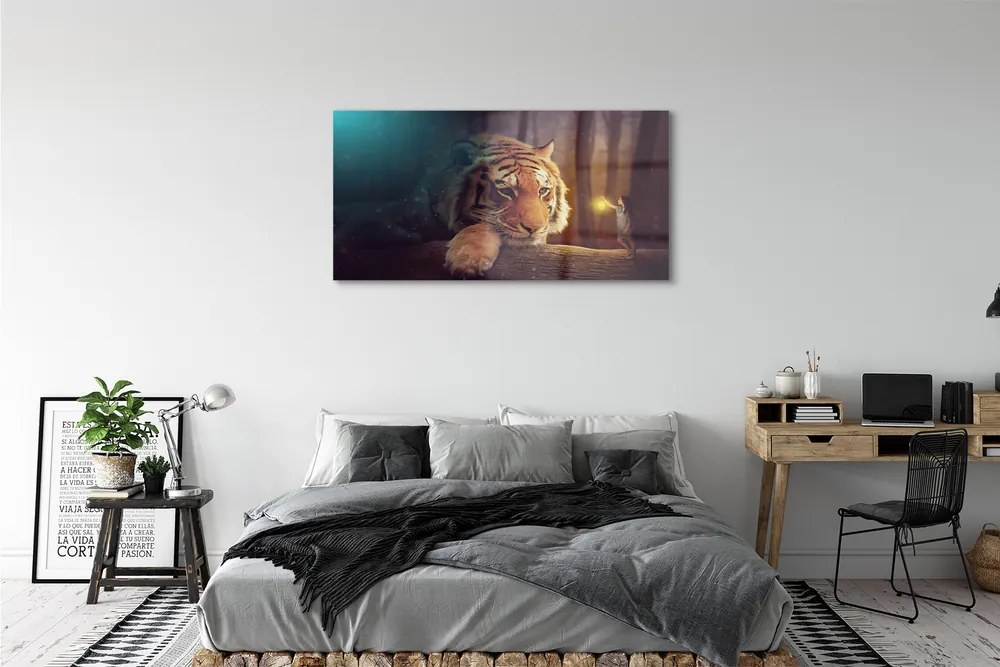 akrylový obraz Tiger Woods muž 125x50 cm