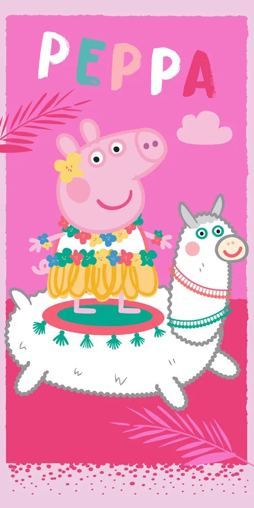 Dětská osuška Prasátko Peppa a Lama