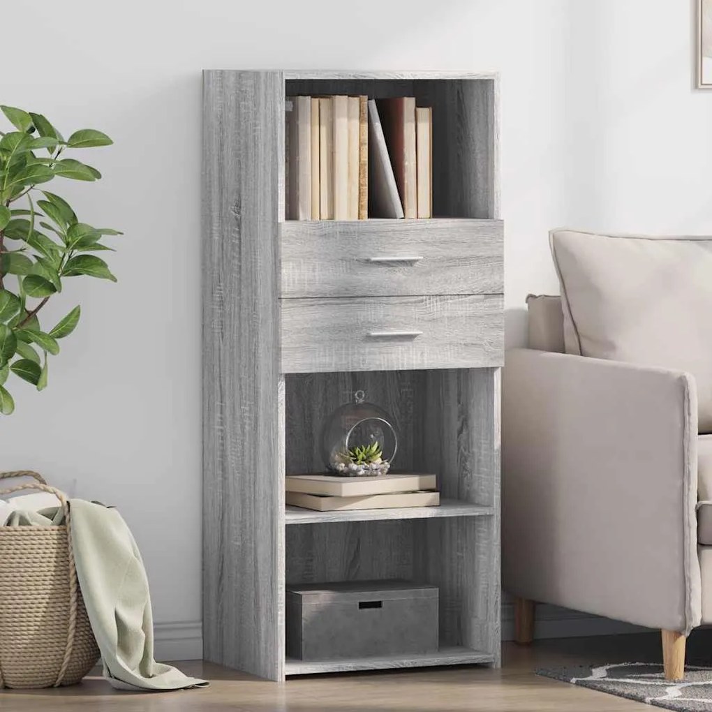 Skříň highboard šedá sonoma 50 x 42,5 x 124 cm kompozitní dřevo