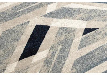 koberec Vlna NAIN Geometrický 7706/51955 béžový / modrý velikost 120x170 cm | krásné koberce cz
