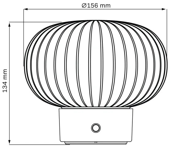 LED Stmívatelná dotyková stolní lampa LATTE LED/1,8W/5V USB 2000 mAh chrom/bílá