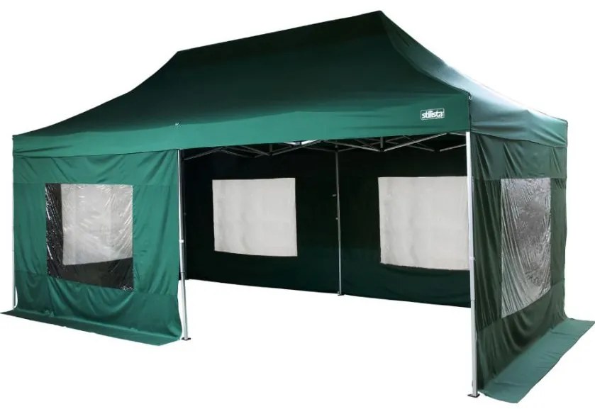 STILISTA 58833 Zahradní párty stan 3 x 6 m nůžkový - zelený