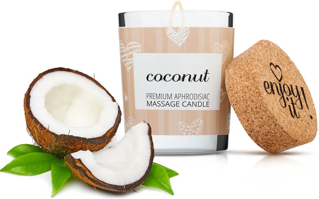 VALAVANI MAGNETIFICO – Enjoy it! masážní svíčka Coconut (Kokos), 70 g