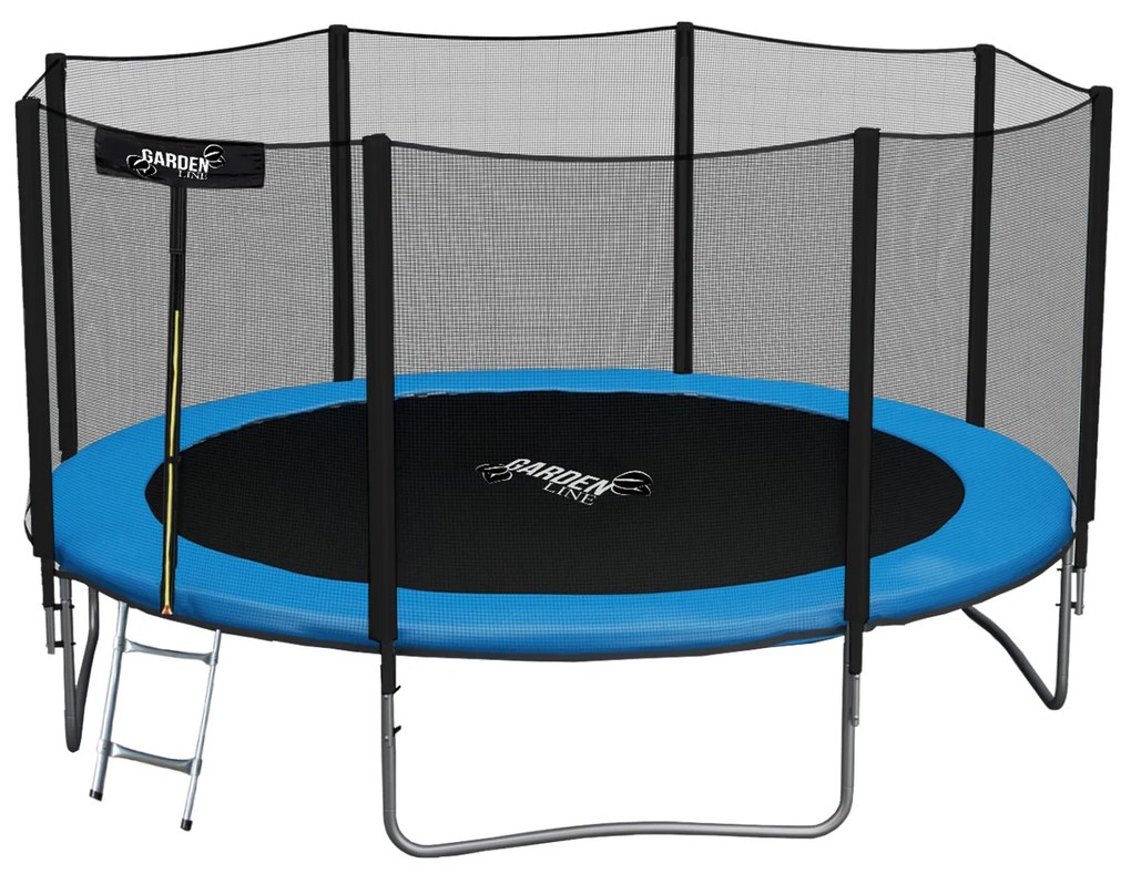 Trampolína s vnější síťkou 427 cm Gardenline - modrá