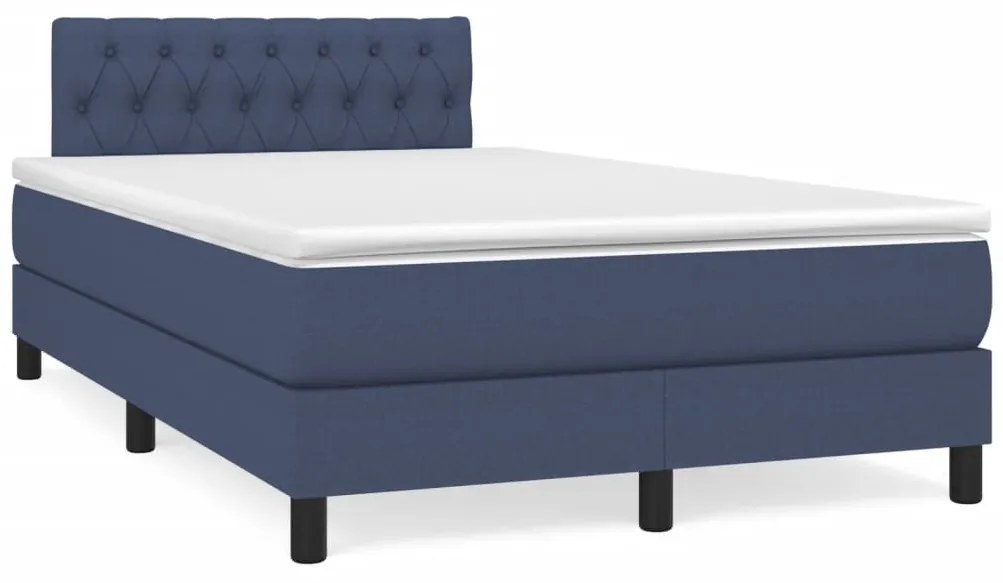 Box spring postel s matrací černá 120x190 cm textil 3269750