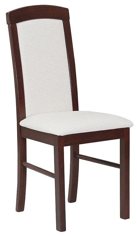 Čalouněná jídelní židle Žofie, masiv buku, ořech / 4, 43x96x40 cm