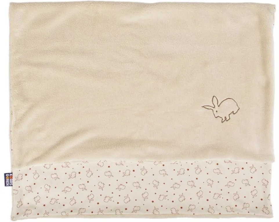 Kaarsgaren Dětská deka moka králíčci 70x100 cm Wellsoft bio-bavlna