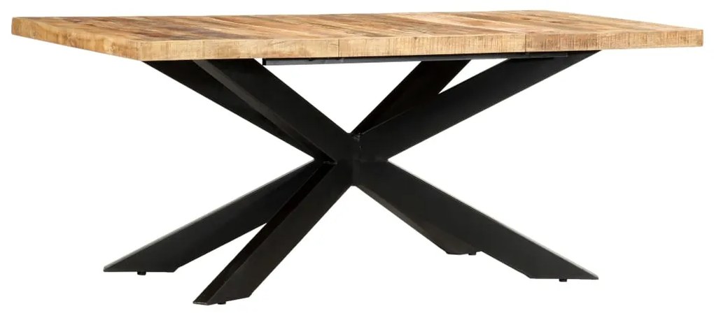 Jídelní stůl 180 x 90 x 76 cm masivní hrubé mangovníkové dřevo 285963