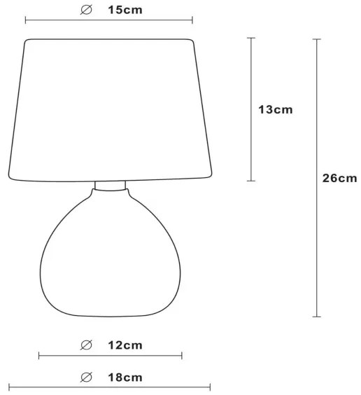 Lucide 47506/81/36 - Stolní lampa RAMZI 1xE14/40W/230V