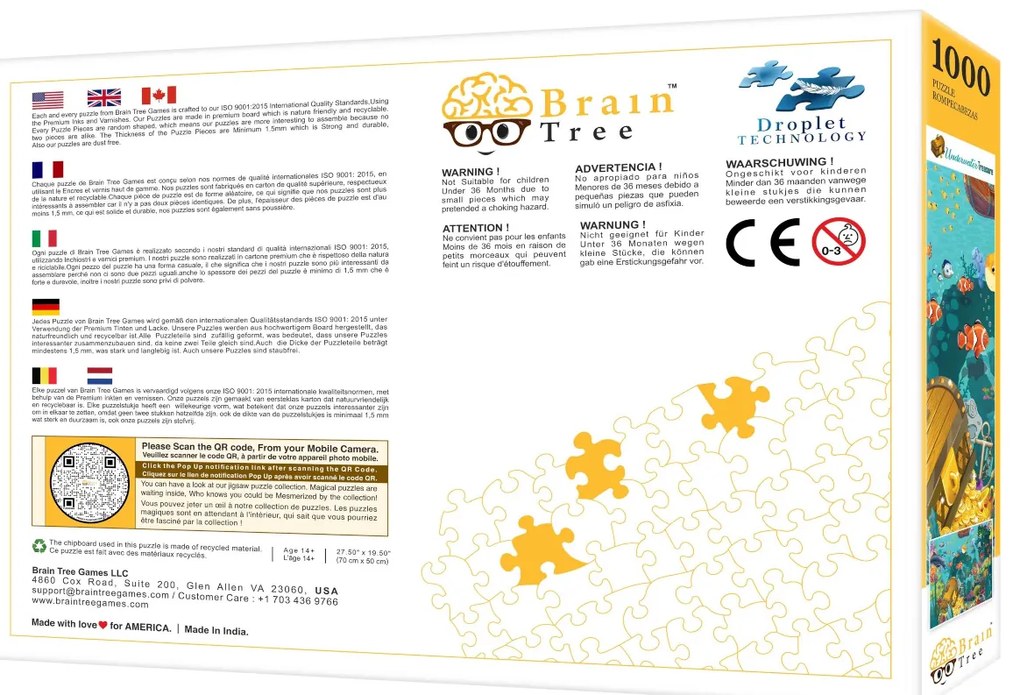 Brain Tree Puzzle Poklad pod hladinou 1000 dílků