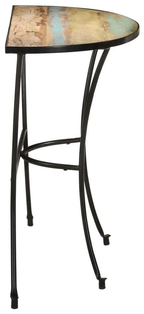 Odkládací stolek 110 x 40 x 77 cm masivní recyklované dřevo - Default Title