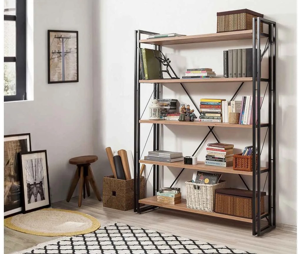Designový regál Ilaria II 180 cm borovice