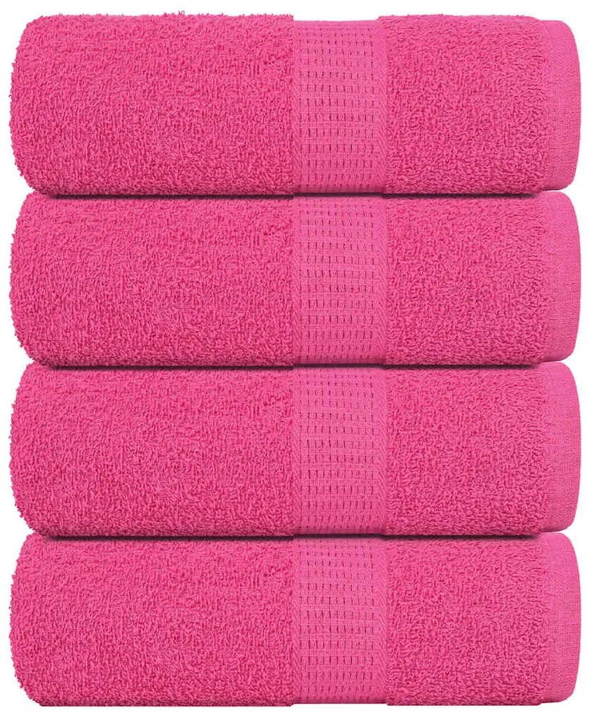 Ručníky pro hosty FROGN 4 ks růžové 30x50 cm 360 g/m² 137044