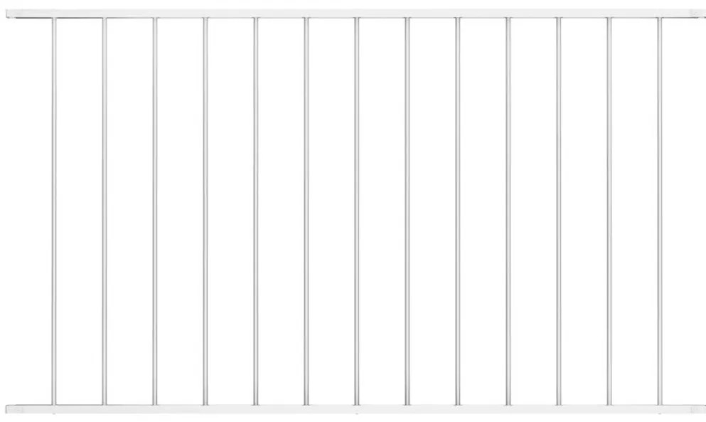 Plotový panel Woerden práškově lakovaná ocel 163x100 cm bílý 145225