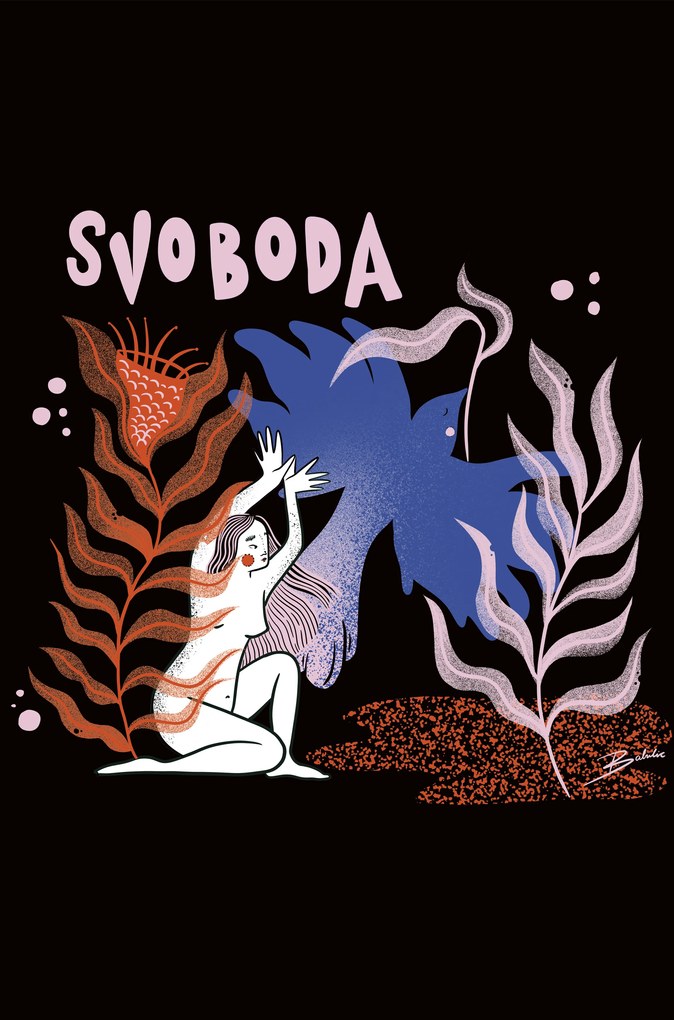 Kristína Babulicová | Svoboda Rám: Dubový, Velikost: 40 x 30 cm