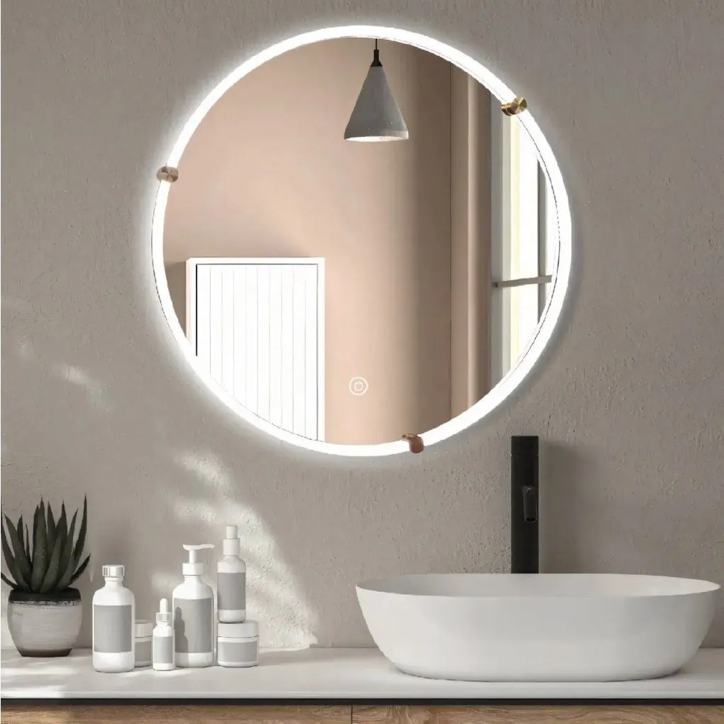 Tutumi Tutumi, LED zrcadlo 60cm, model 106, přední osvětlení, HOM-02699