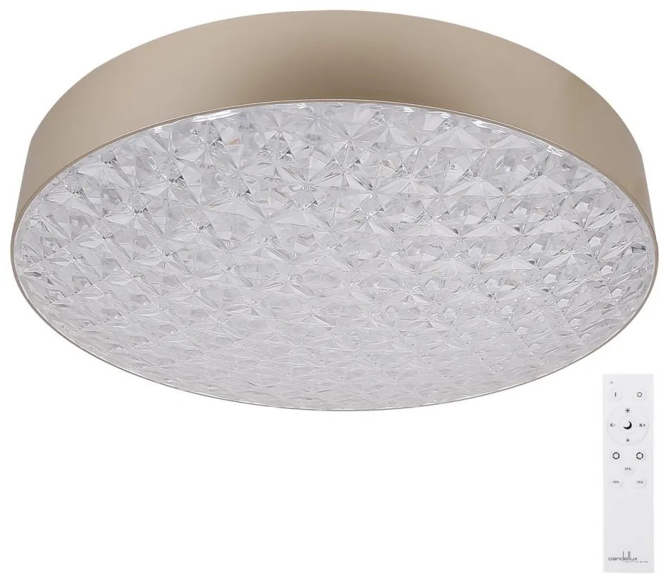 Candellux LED Stmívatelné stropní svítidlo LUXON LED/60W/230V 2800-6500K béžová + DO CA0697