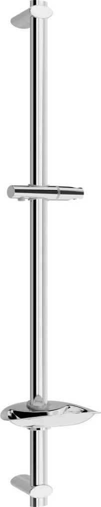 MEXEN - DB Posuvný držák sprchy s mýdlenkou, 75 cm, chrom 79384-00