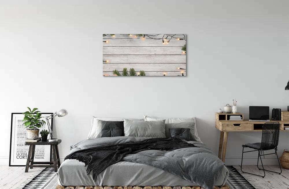 Obrazy na plátně Větvičky světlé dřevo 100x50 cm