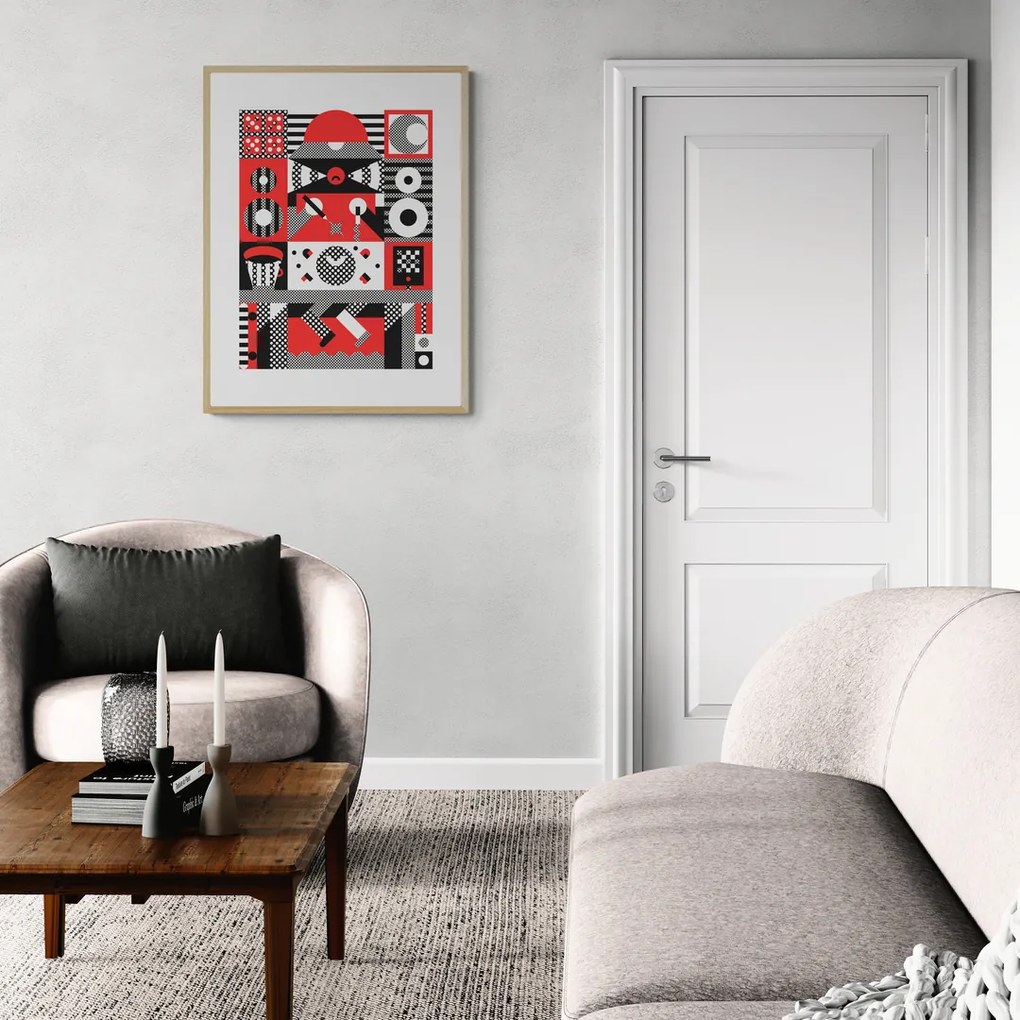 Jozef Tušan | My space Rám: Bílý, Velikost: 60 x 40 cm