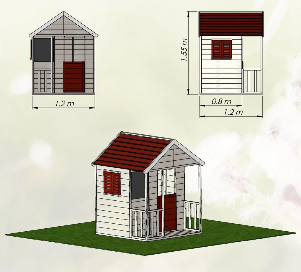 Marimex | Dětský dřevěný domeček Marimex Veranda | 11640355