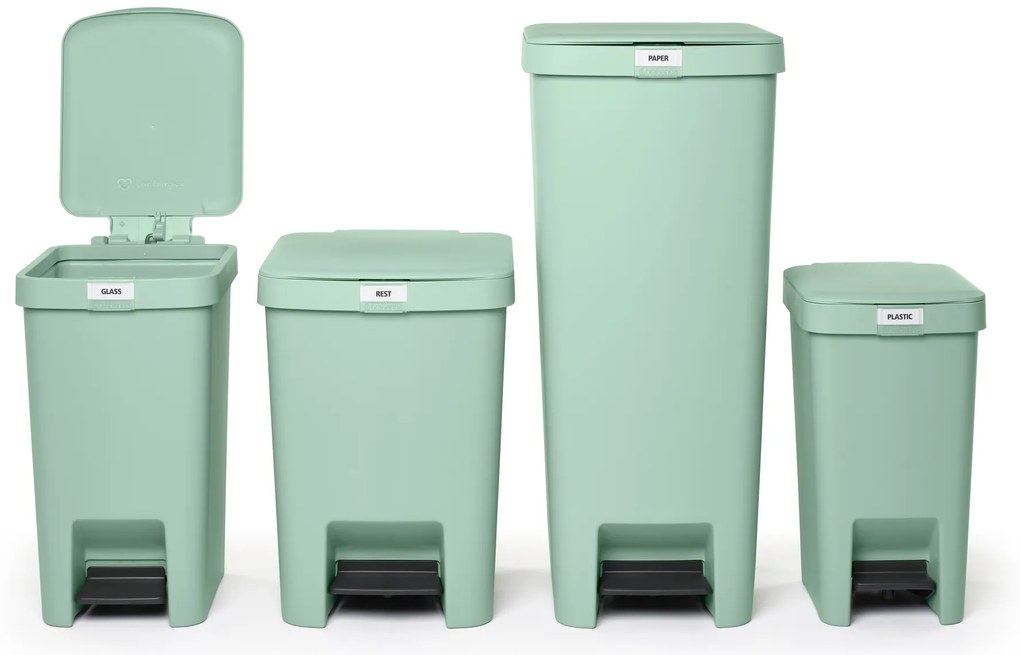 Brabantia Pedálový koš StepUp 16L světle zelený