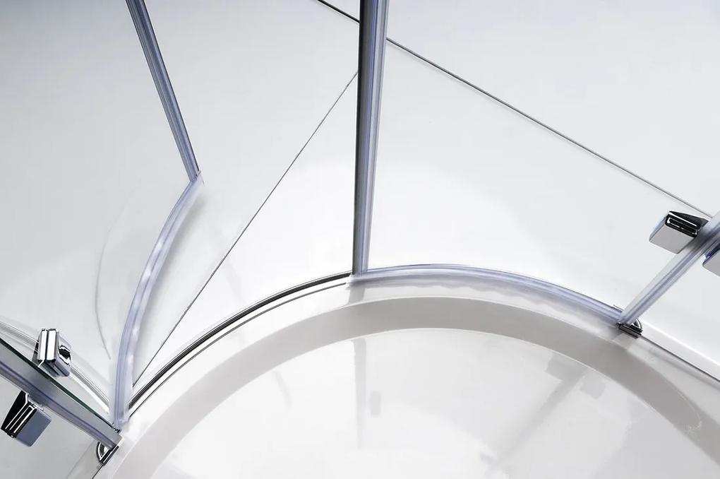 Gelco LEGRO čtvrtkruhová sprchová zástěna dvoukřídlá 900x900mm, čiré sklo GL5590 GL5590