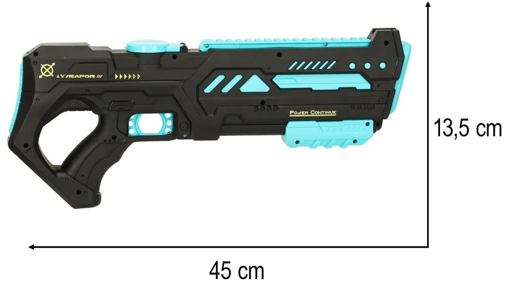 Creative Corner Vodní pistole elektrická puška silná profesionální vodní pistole pro děti černá