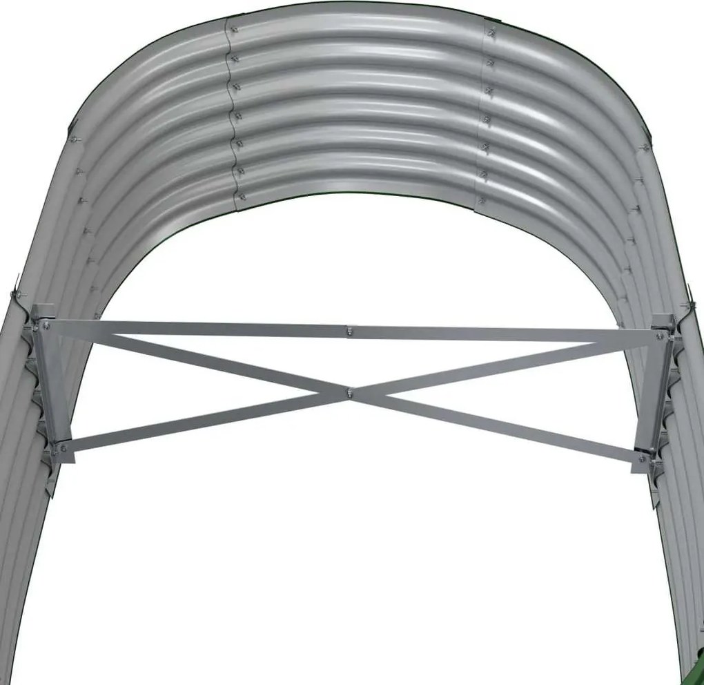 vidaXL Vyvýšený záhon pozinkovaná ocel 152x80x36 cm [318913] Barva: Šedá