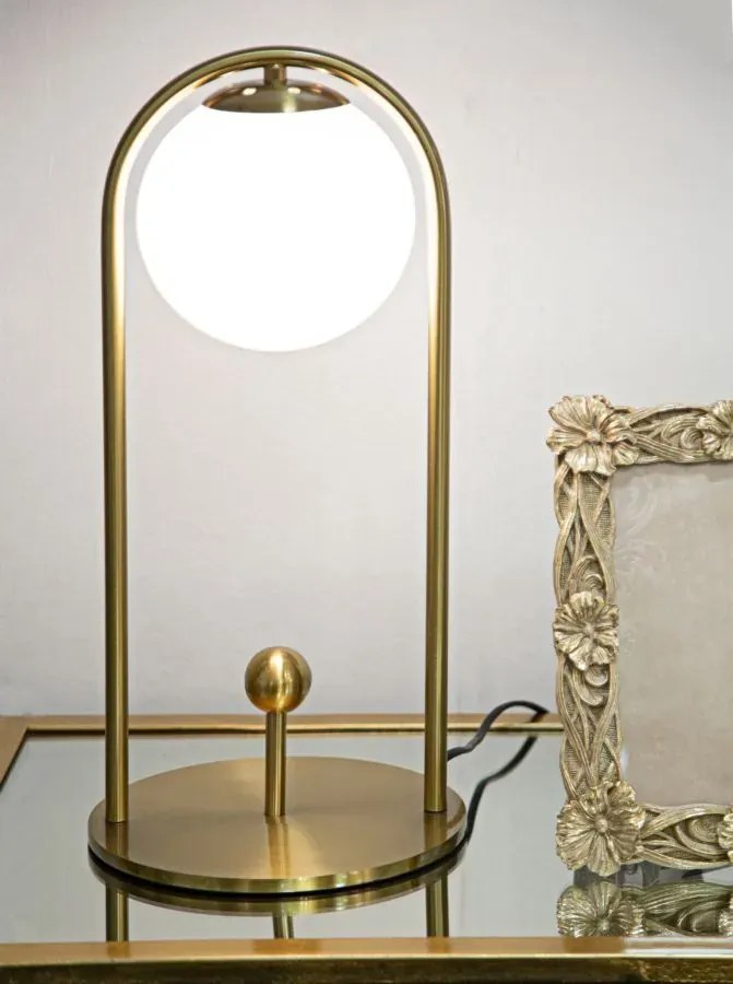Stolní lampa Glamy Arc A 47 cm zlatá
