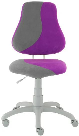 Dětská rostoucí židle ALBA FUXO S-line fialovo-šedá