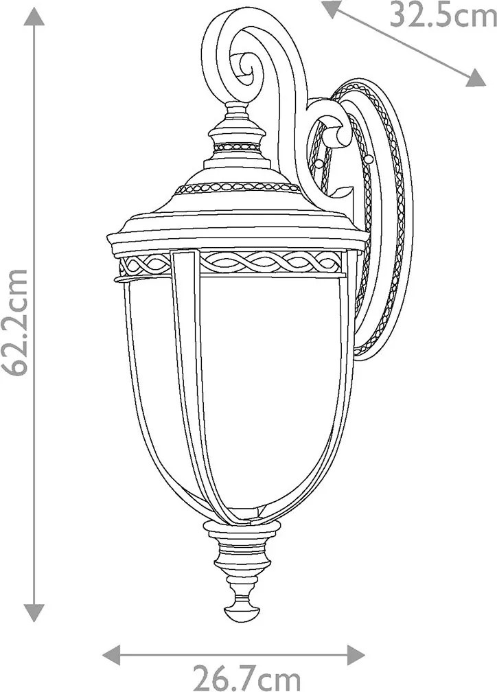 Venkovní nástěnné světlo Elstead English Bridle L/IP44 bronz