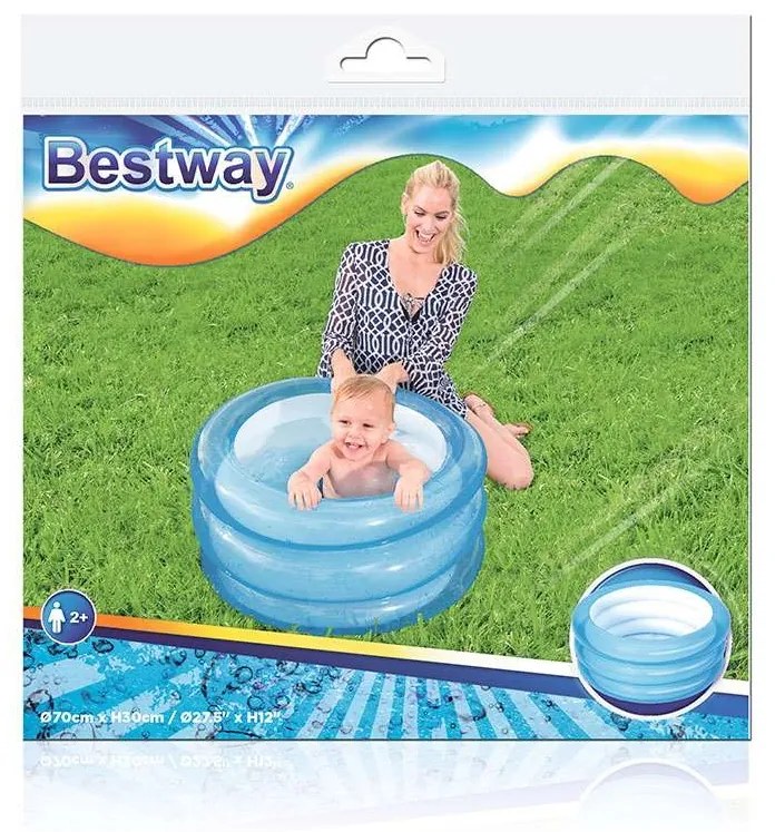 BESTWAY Dětský nafukovací bazén Bestway Mini 70x30 cm růžový